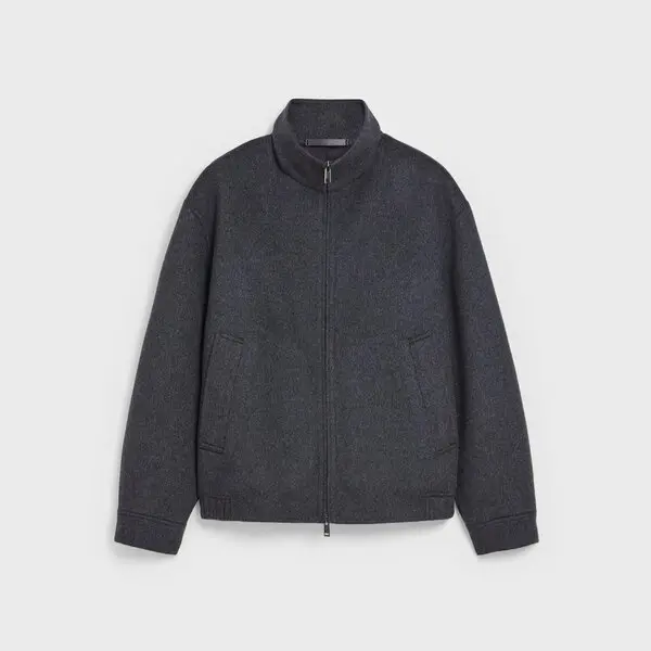 Theory Straight Jacket In Double-Face Wool-Cashmere In Dark
